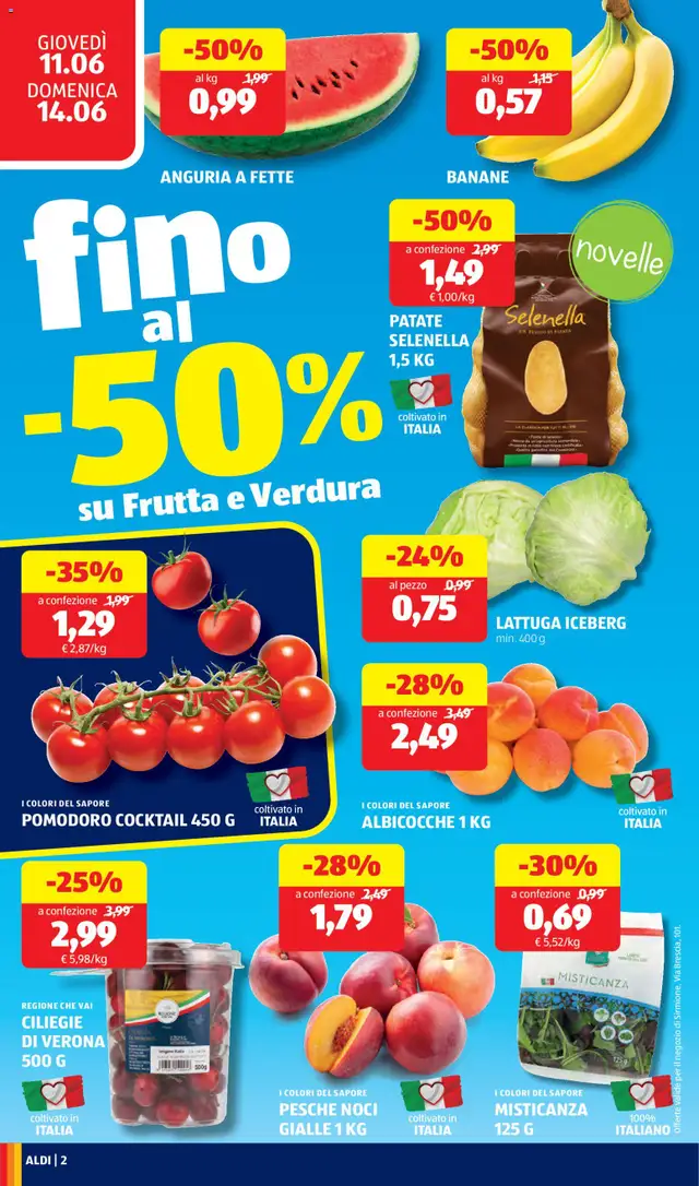 Aldi volantino Nuova Apertura Sirmione - scopri il nuovo volantino ⭐️