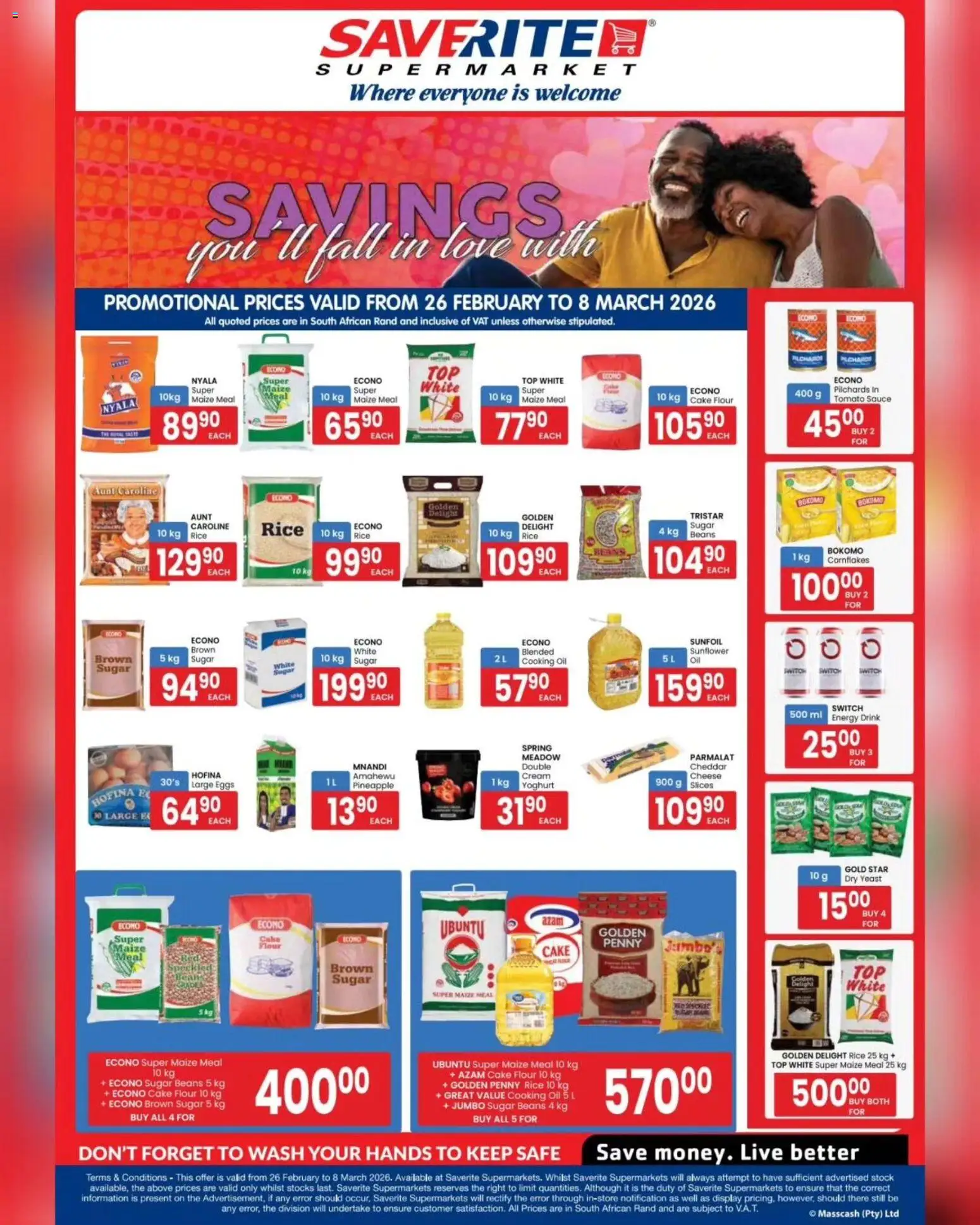 Saverite Specials from 26/02 - 08/03/2026