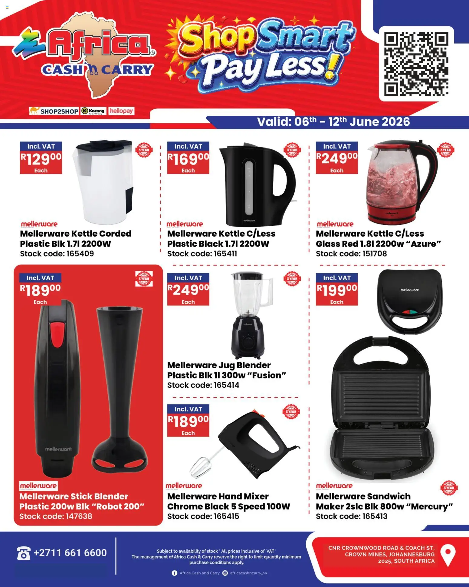 Africa Cash & Carry Saturday Promo from 06/06 - 12/06/2026