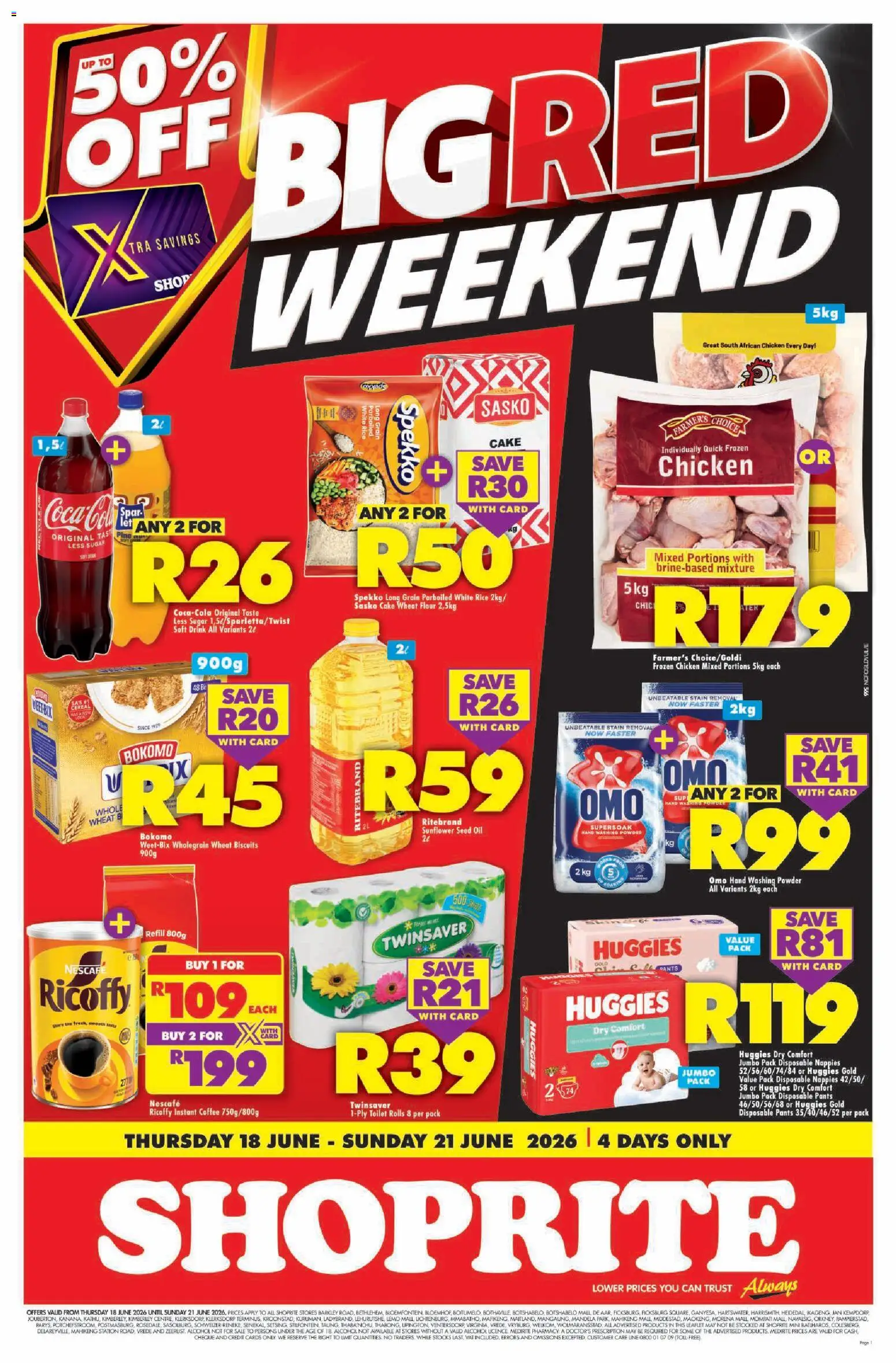 Shoprite - Northern Cape - Big Red Weekend 18/06 - 21/06/2026