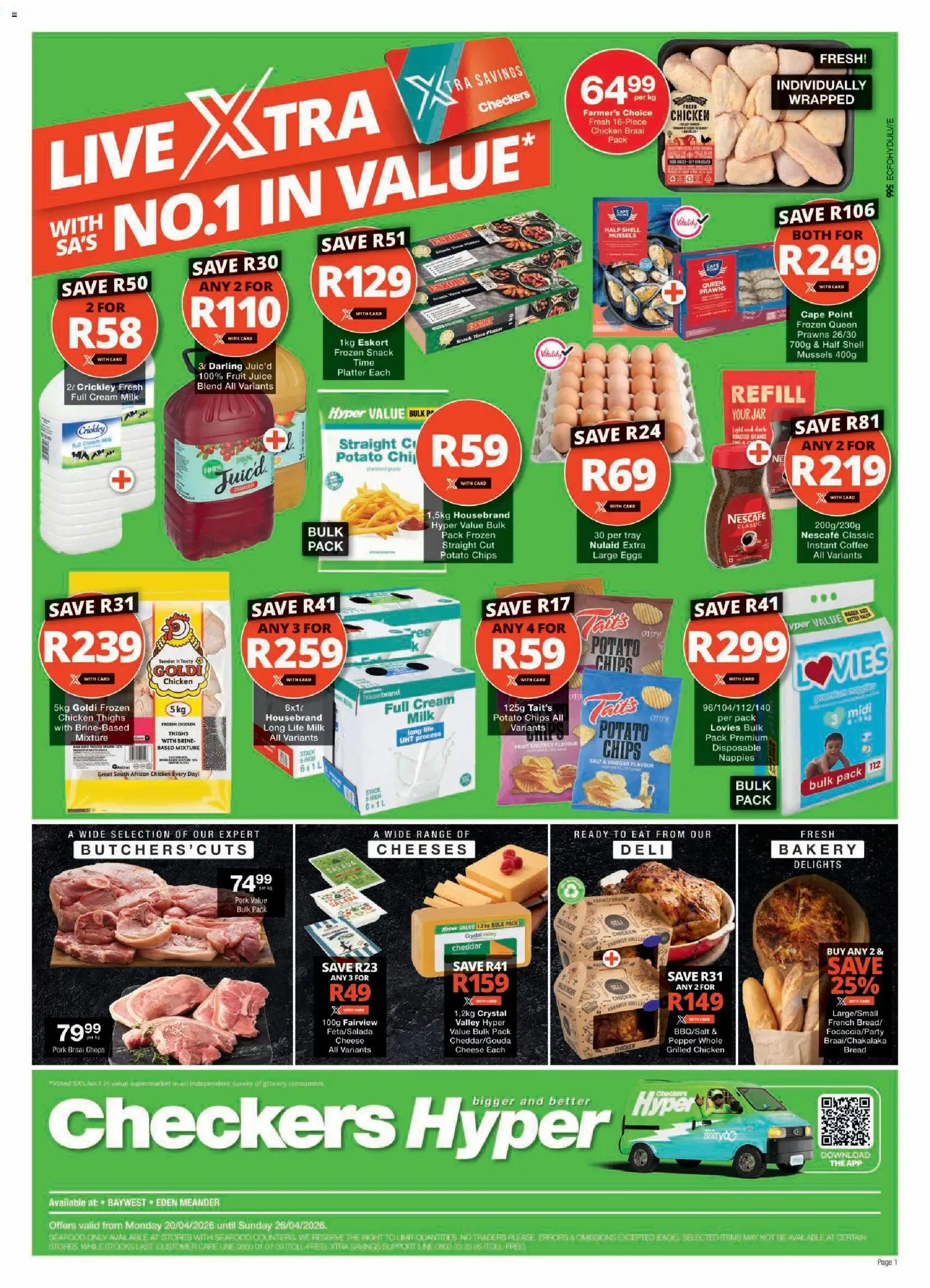 Checkers - Eastern Cape - Hyper April Mid-Month Promotion 20/04 - 26/04 ...