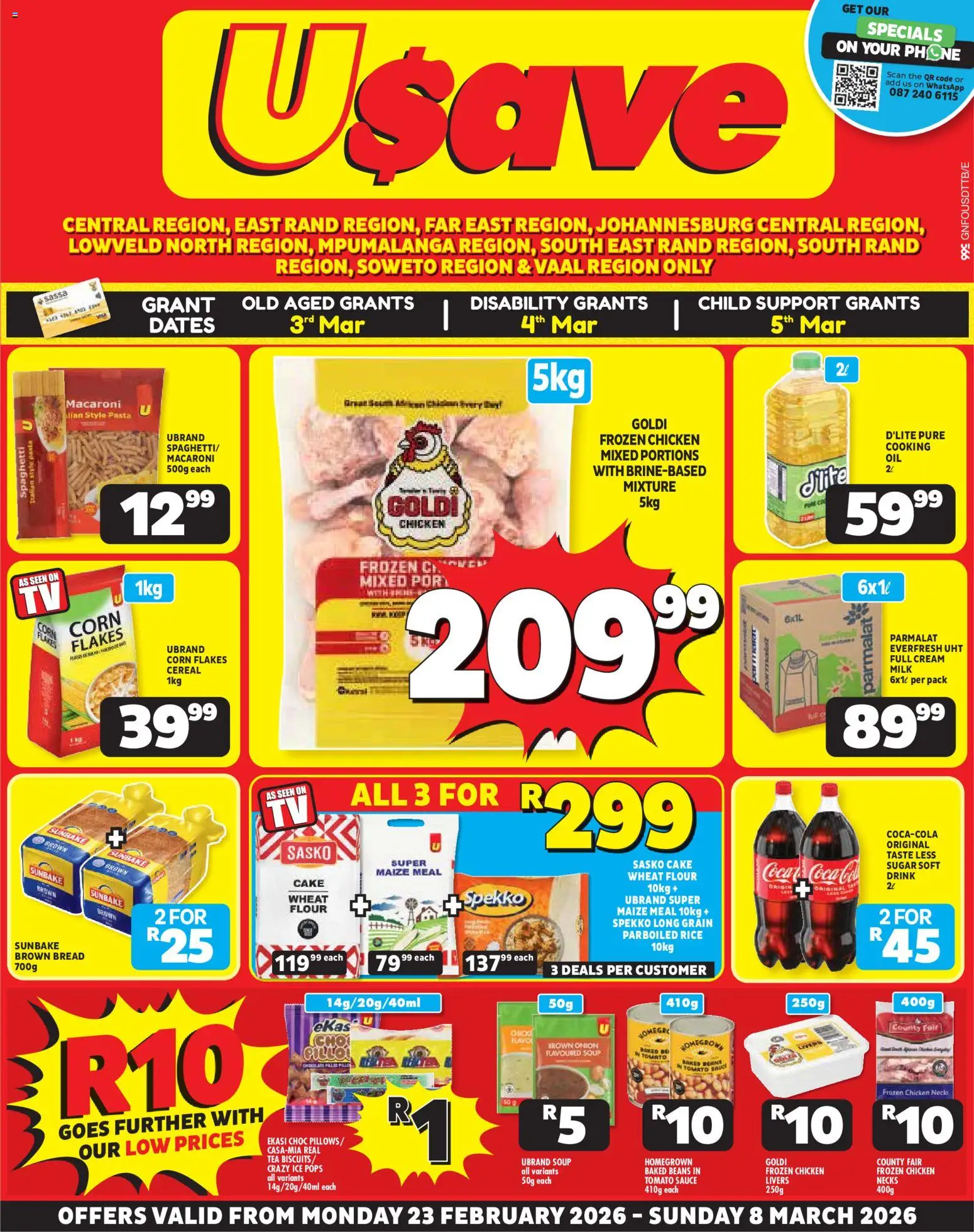 Gauteng - Specials from 23/02 - 08/03/2026