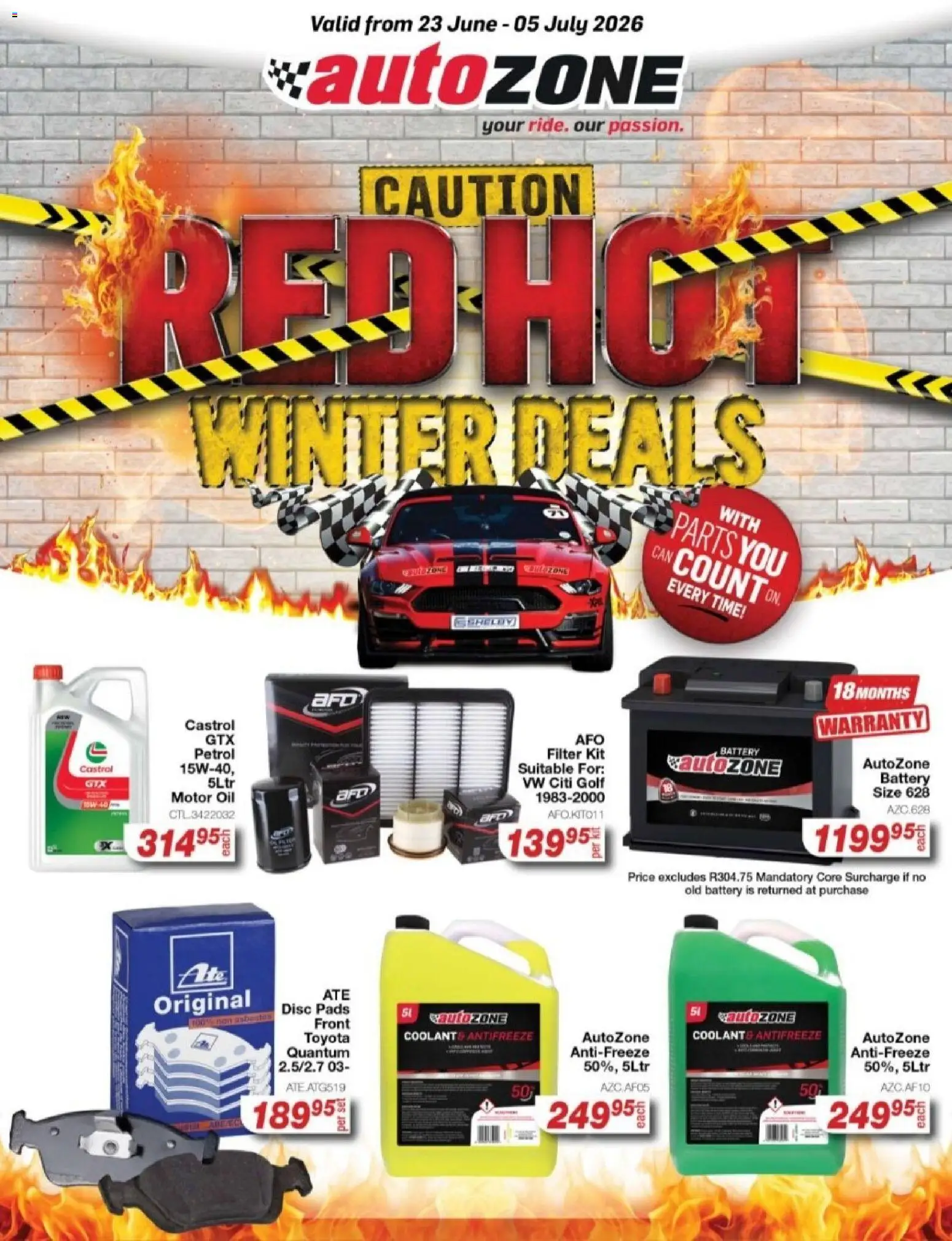AutoZone Specials from 23/06 - 05/07/2026