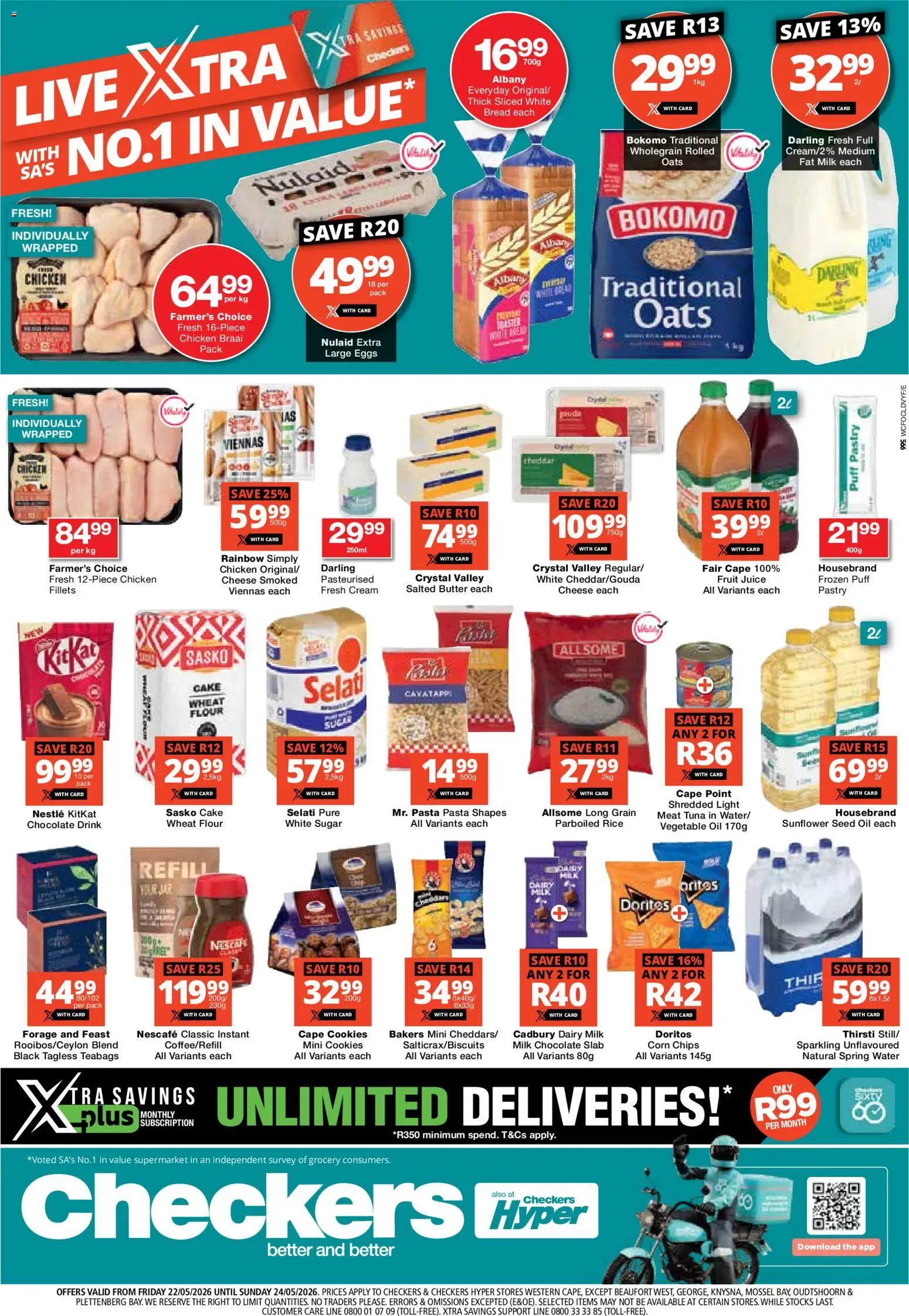Checkers - Western Cape - Xtra Savings Deals 22/05 - 24/05/2026