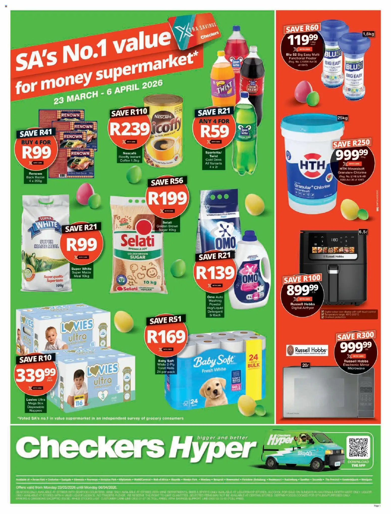 Checkers - Gauteng - Hyper March Month-End Promotion 23/03 - 06/04/2026