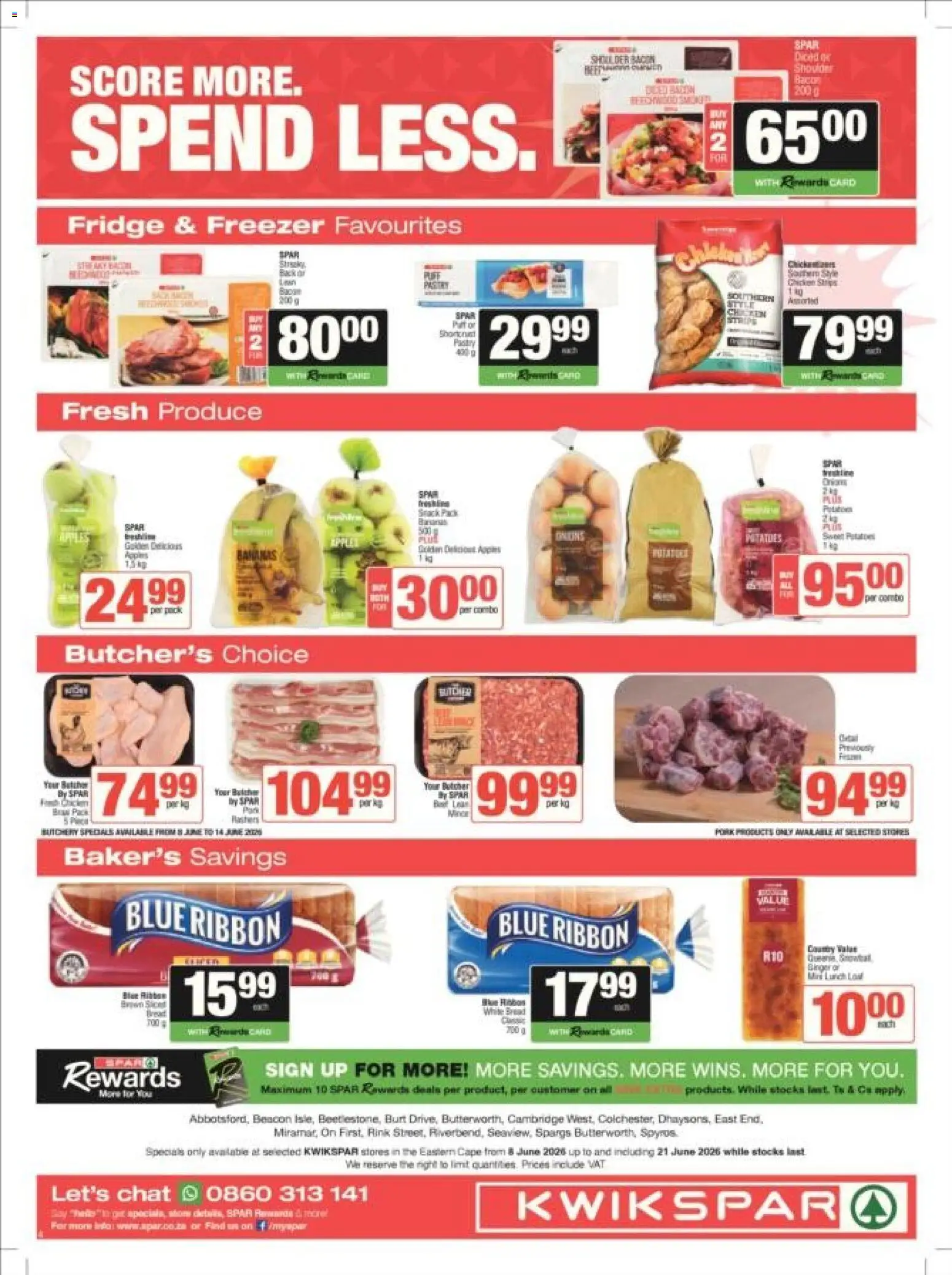 KWIKSPAR - Eastern Cape - Weekly Specials from 08/06 - 21/06/2026
